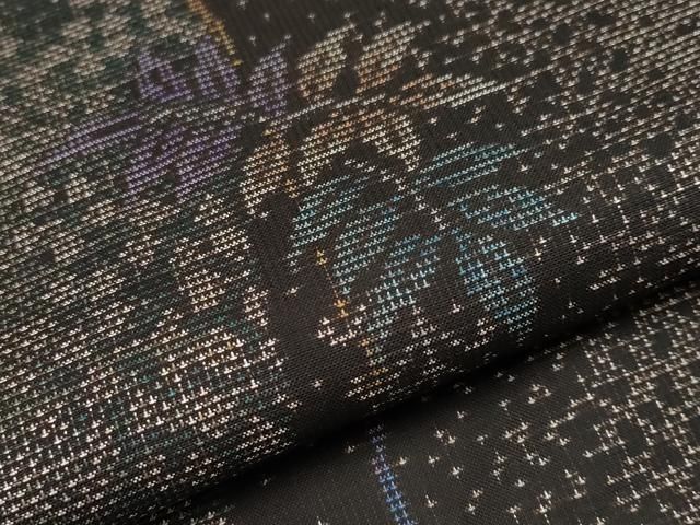 平和屋着物□極上 本場大島紬 9マルキ 泥染め 枝葉文 興紬商店謹製