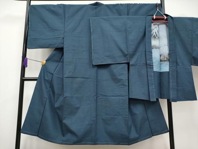 平和屋着物□極上 男性 紬 アンサンブル 120亀甲 総詰め 逸品 未使用