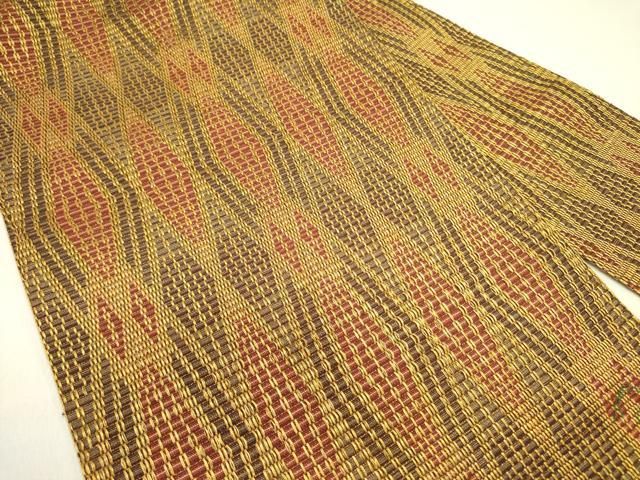 平和屋着物○八寸名古屋帯 抽象文様 金糸 正絹 逸品 DAAZ2285op 平和屋