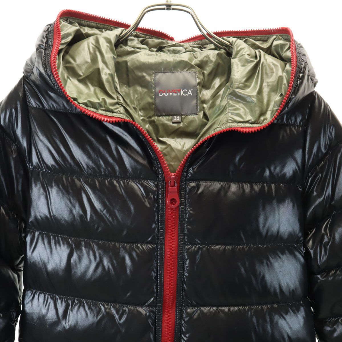 DUVETICA デュベティカ ブルガリア製 ACE ダウンコート 38 ブラック系 レディース DUVETICA デュベティカ ブルガリア製 ACE ダウンコート 38 ブラック系