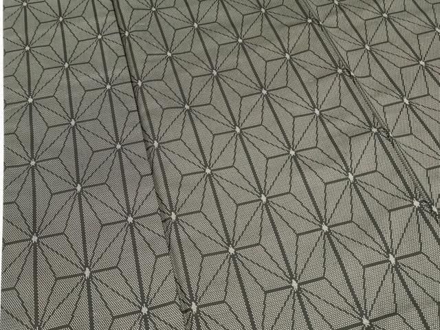 平和屋着物□本場大島紬 7マルキ 麻の葉文様 正絹 逸品 DAAY2735op