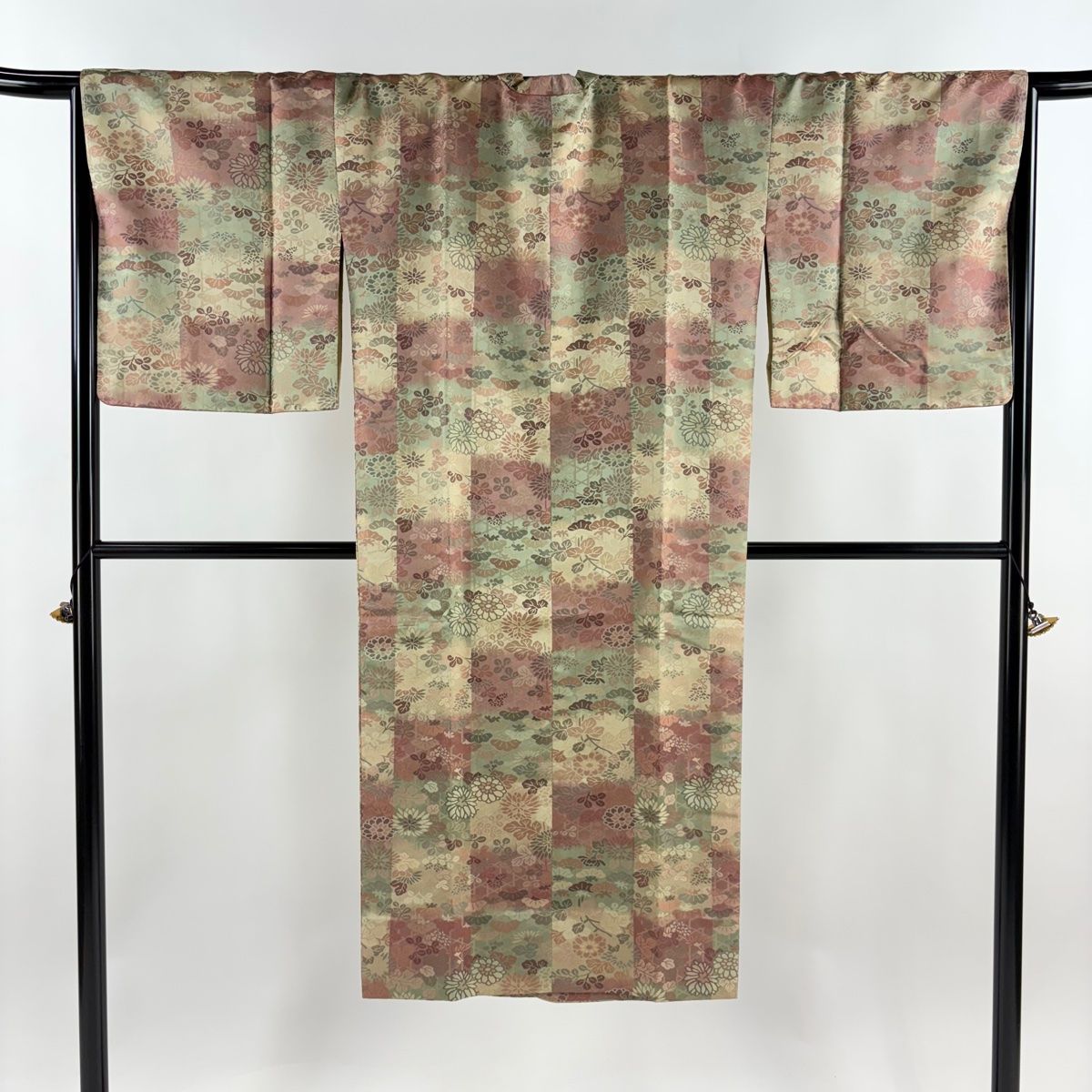 平和屋着物□極上 道中着 ロング丈 洛遊庵 間道 逸品 DZAB0845kh5