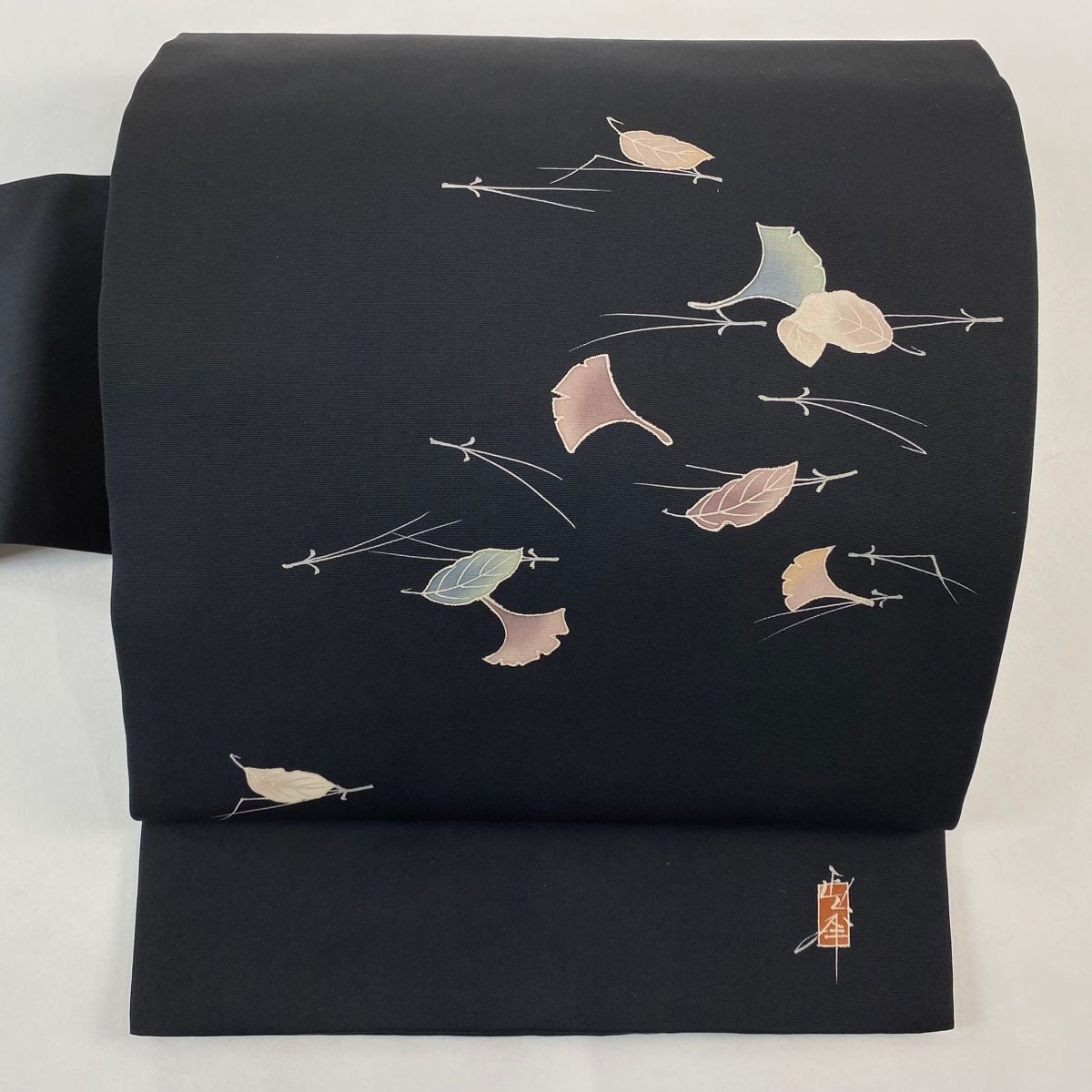 平和屋着物□極上 塩瀬 九寸名古屋帯 作家物 手描き 兎 逸品