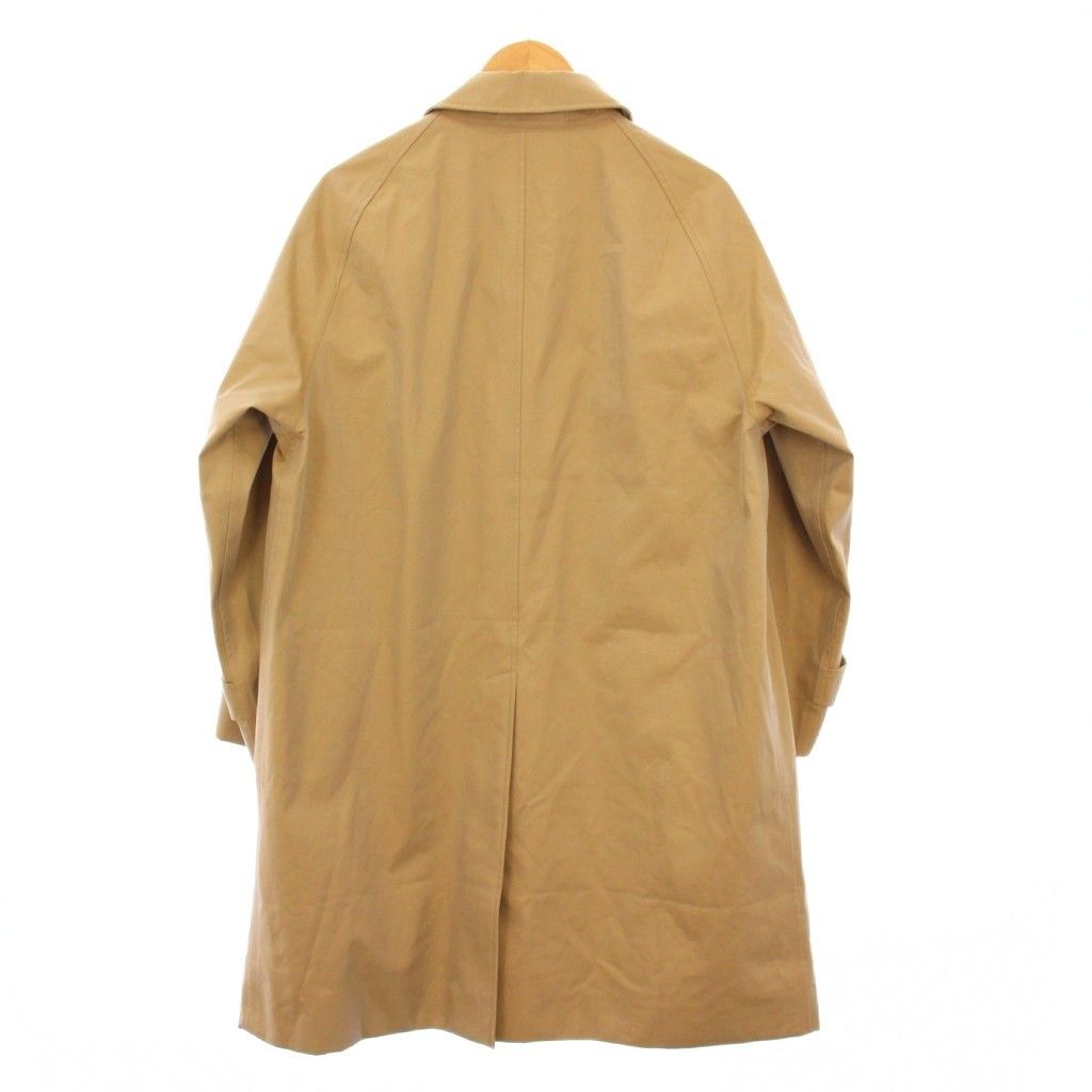 【中古】ナナミカ ゴアテックス バルマカーンコート ステンカラーコート アウター ロング XS ベージュ SUBF290 /KH ナナミカ nanamica GORE-TEX Balmacaan Coat ゴアテックス バルマ