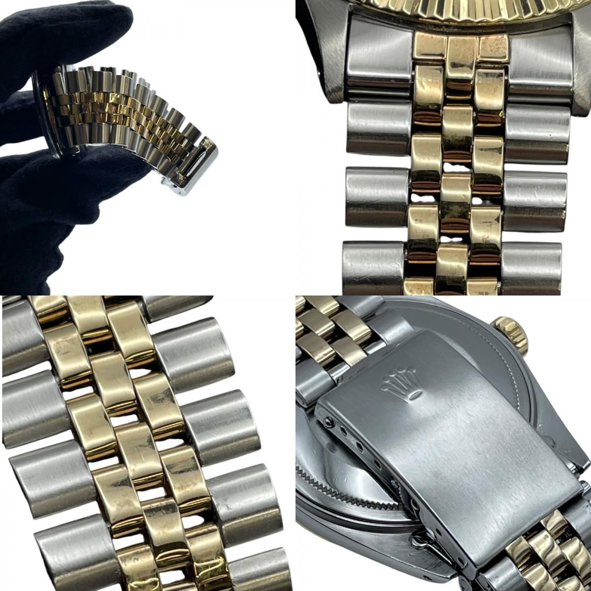 ロレックス ROLEX デイトジャスト モザイク 1601 ゴールド K18/SS 自動巻き メンズ 腕時計 - メルカリ