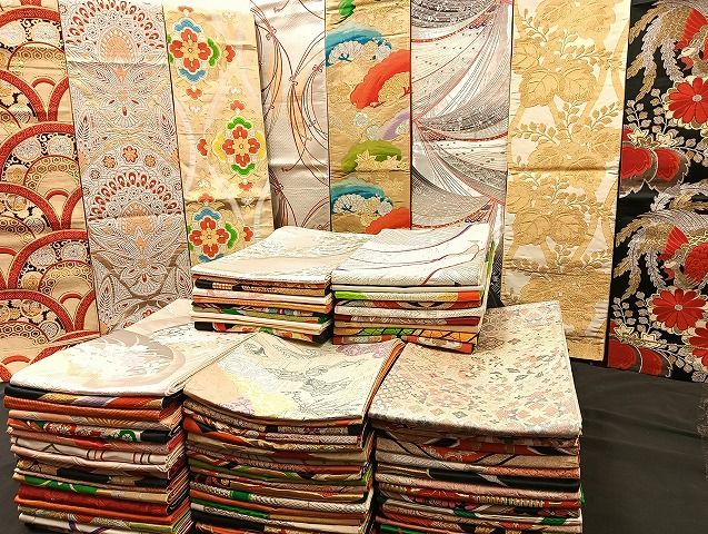 平和屋着物□袋帯 西陣 まとめて100点 鳳凰 孔雀羽 人物 蝶 更紗 花柄