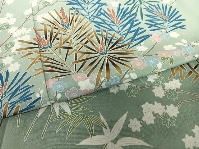 平和屋着物○訪問着 松竹梅 正絹 逸品 AABC5106zg - メルカリ