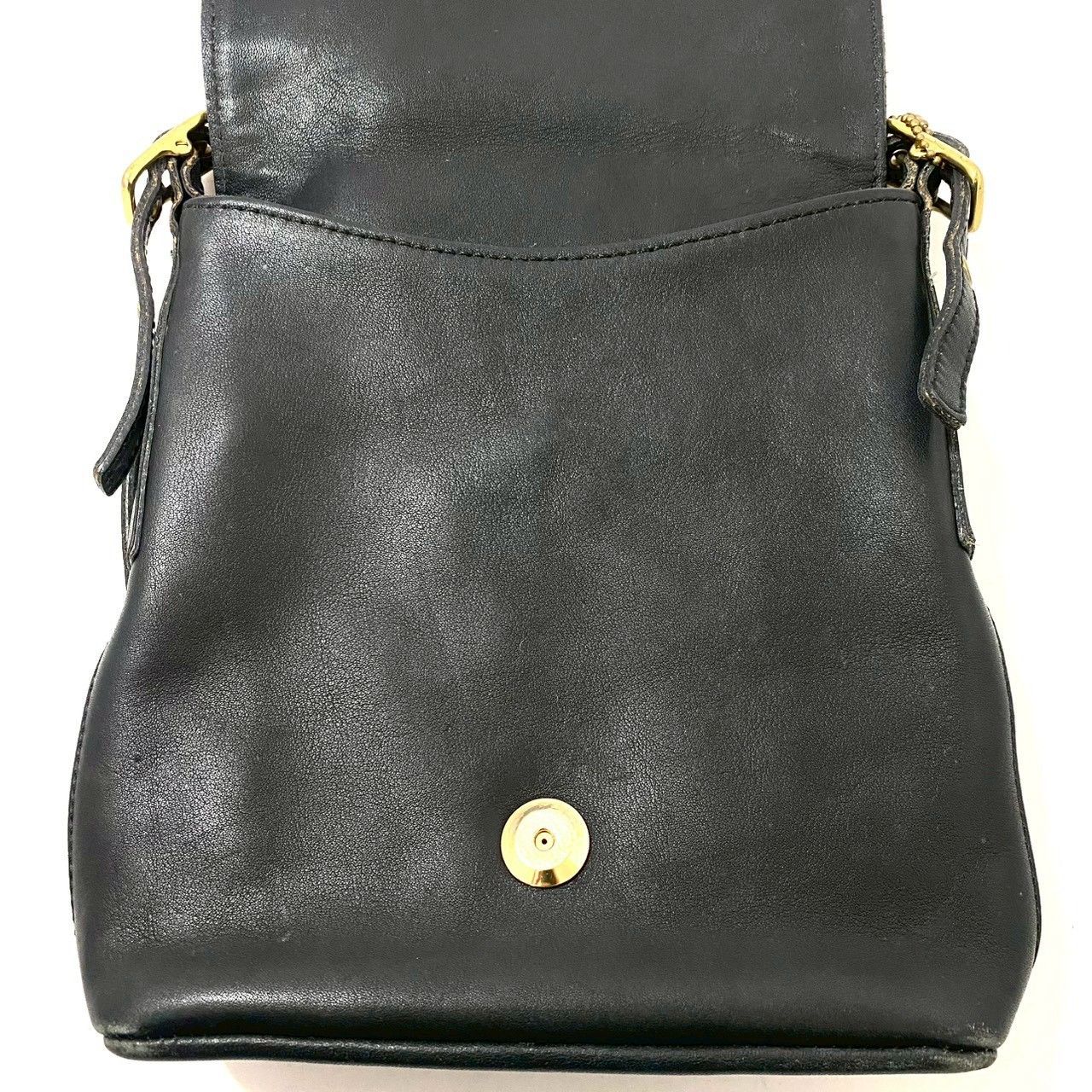 【COACH】ショルダーバッグ 9821 レザー ブラック/黒 オールドコーチ (M-316) - メルカリ