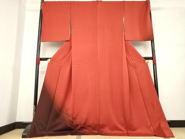 平和屋着物○染色作家 斉藤三才 訪問着 飛鳥文 暈し染め 正絹