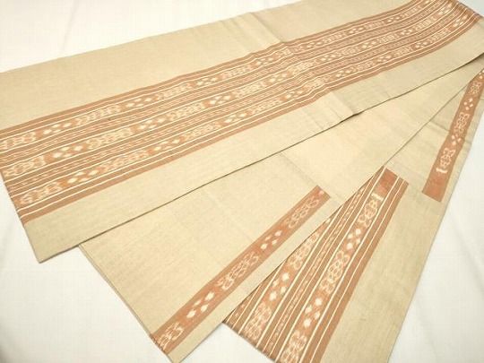 平和屋着物●六通柄　京袋帯　吉祥間道　綿　逸品　CABA0804hy 平和屋着物○六通柄 京袋帯 吉祥間道 綿 逸品 CABA0804hy