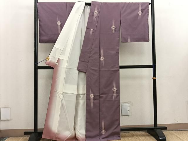 平和屋着物○上質なお召 吉野間道 鈴乃屋扱い 背抜き仕立て 正絹 逸品