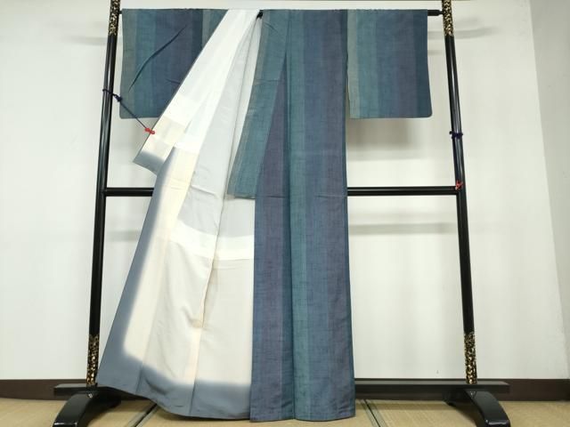 平和屋着物○上質な紬 間道 正絹 逸品 DAAY5797ud