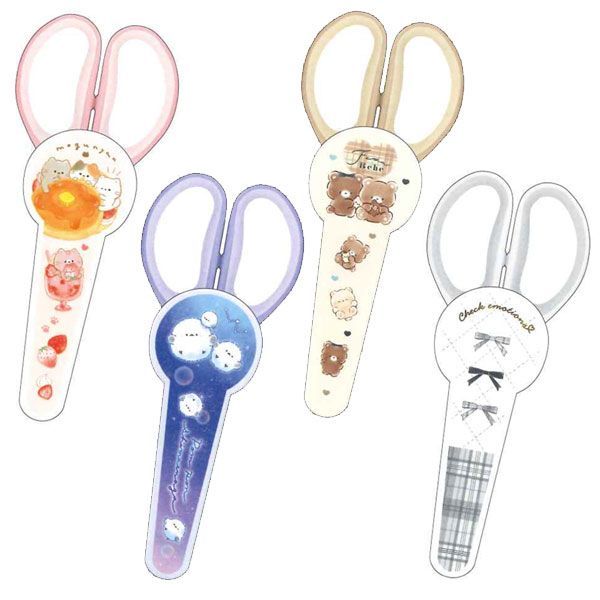 【1個】新学期文具コレクション はさみ 228623/もぐにゃん 228624/ぽんぽんシマエナガ 2286225/フワベベ 228626 ...