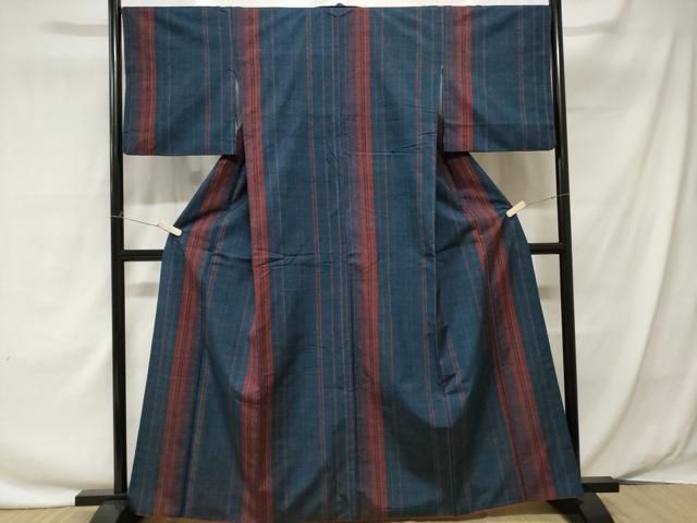 平和屋着物○上質な紬 間道 正絹 逸品 CABA1172hy