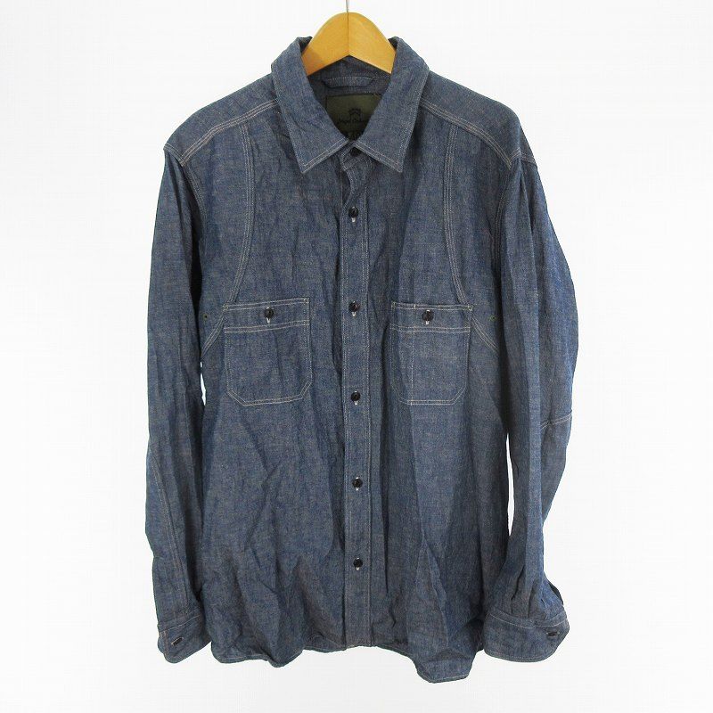 【中古】ナイジェルケーボン 25SS NEW MEDICAL SHIRT COTTON LINEN 8050-00-10250 ニューメディカル シャツ  48 ナイジェルケーボン NIGEL CABOURN 25SS NEW MEDICAL SHIRT COTTON