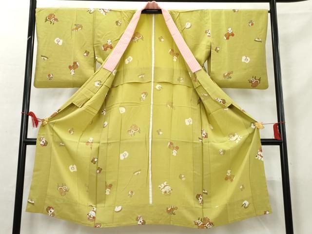 平和屋着物●淳和庵富正作　長襦袢　無双仕立て　十二支　反端付き　正絹　逸品　AABC9609cs 平和屋着物○淳和庵富正作 長襦袢 無双仕立て 十二支 反端