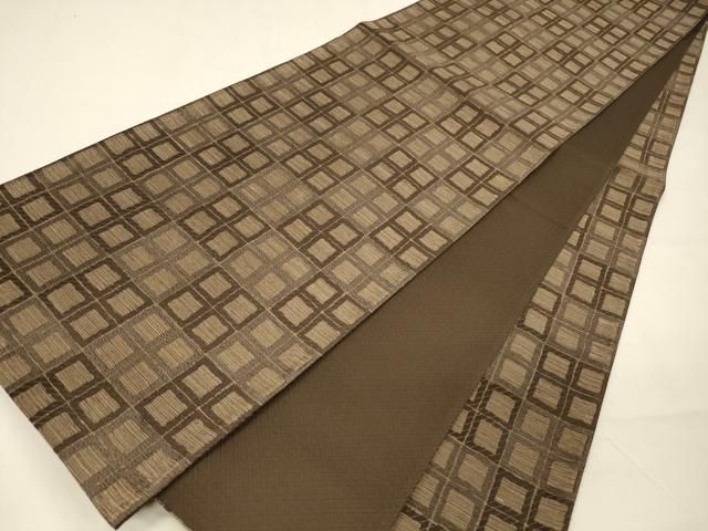 平和屋着物○全通柄袋帯 幾何学文様 やまと誂製 正絹 逸品 DAAZ4340cm