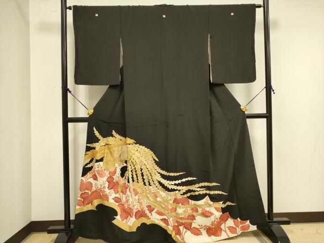 平和屋着物□豪華黒留袖 鳳凰花文 金彩 正絹 逸品 DAAZ2180op - メルカリ