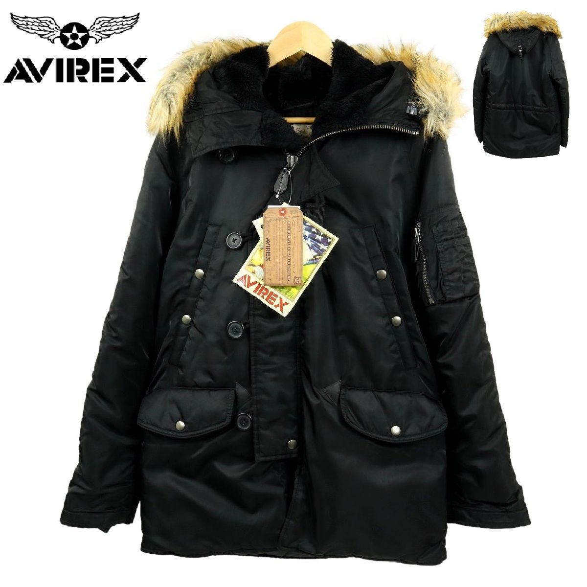 【T281】【未使用品】AVIREX アビレックス アヴィレックス N-3B フライトジャケット 中綿ジャケット 6152175 サイズM ...