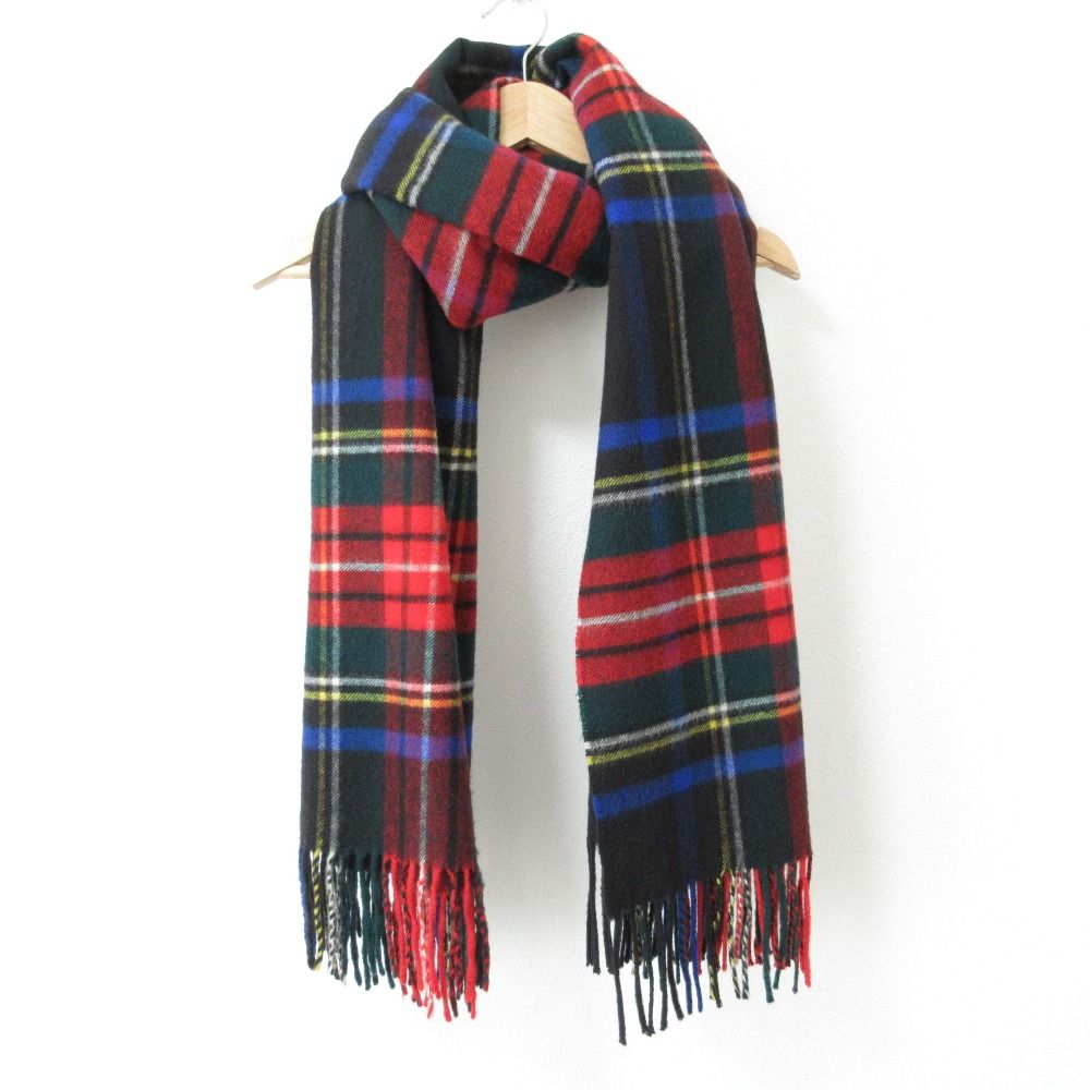 美品 Johnstons of Elgin ジョンストンズオブエルガン チェック柄