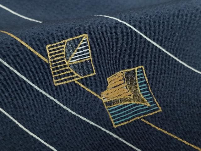 平和屋着物○訪問着 刺繍 破れ色紙 金彩 正絹 逸品 DAAZ0717ps 平和屋着物