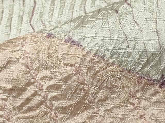 平和屋着物●名門　藤娘きぬたや・杢目絞り　訪問着　霞文　大丸扱い　正絹　逸品　CABA1286gh 平和屋着物○名門 藤娘きぬたや・杢目絞り 訪問着 霞