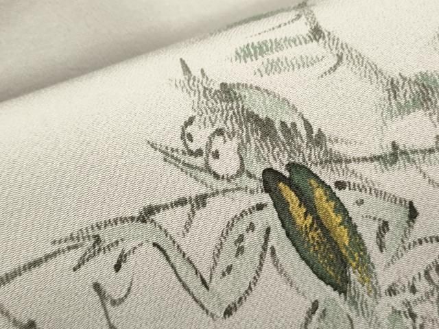 平和屋着物○九寸名古屋帯 手描き 河童 カッパ 金彩 正絹 逸品