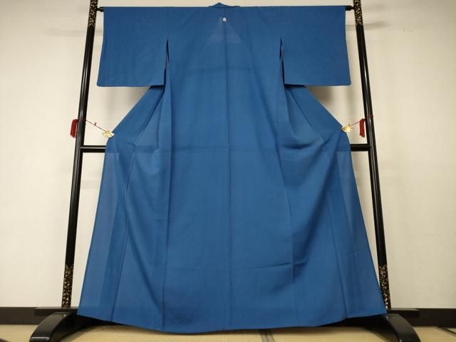 平和屋着物＊夏物 色無地 露芝紋紗 錆色 正絹 逸品 未使用 AABD3395jd