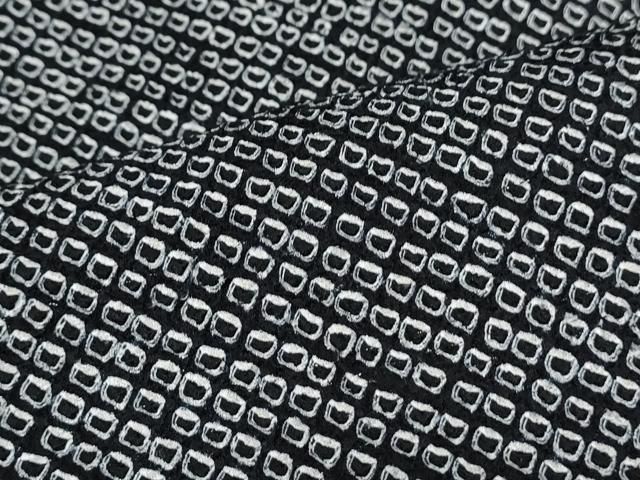 平和屋着物○男性 小紋 絞り 縞 黒地 CAAY9502th - メルカリ