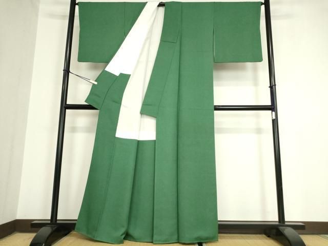 平和屋着物○上質な色無地 木賊色 正絹 逸品 DAAX3810az - メルカリ