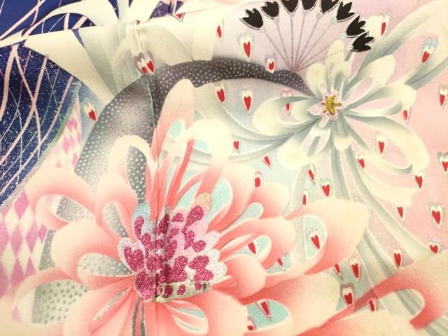 平和屋着物□豪華振袖 孔雀花文 暈し染め 正絹 逸品 AABC7409ma - メルカリ