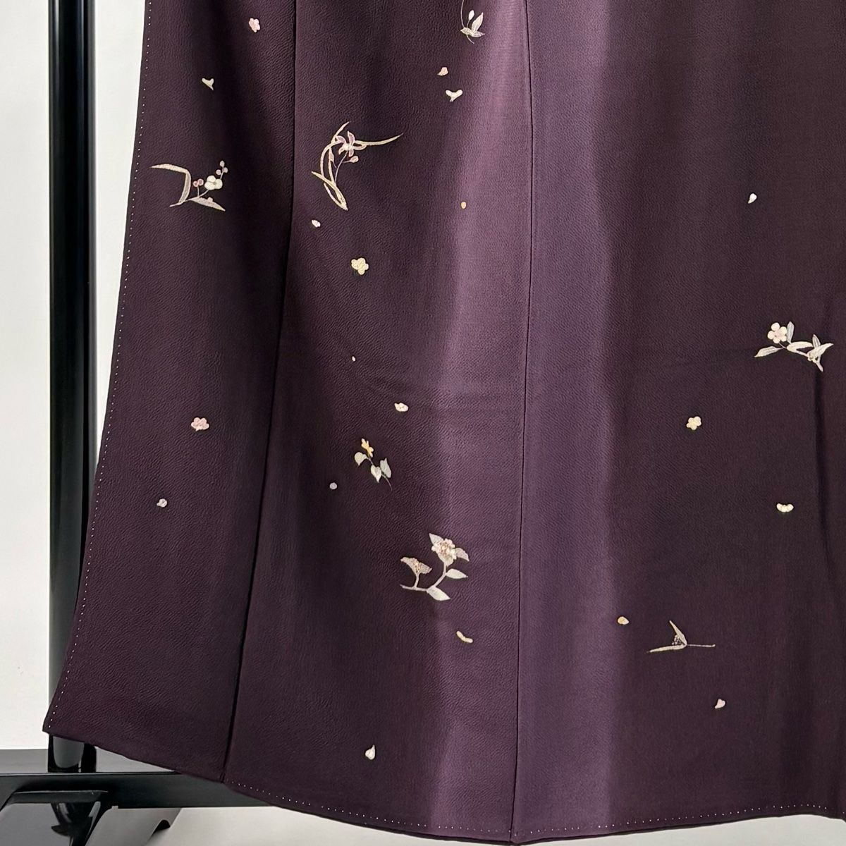 平和屋着物□極上 訪問着 作家物 総刺繍 寿光織 樹林文 鳥の子色地