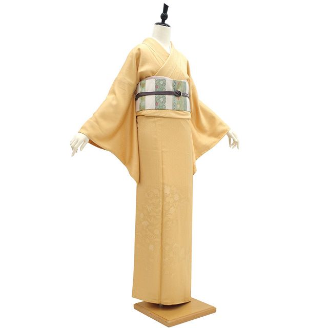 平和屋着物○螺鈿作家 甲斐泰造 色無地 紅碧色 正絹 逸品 AABC4937zg