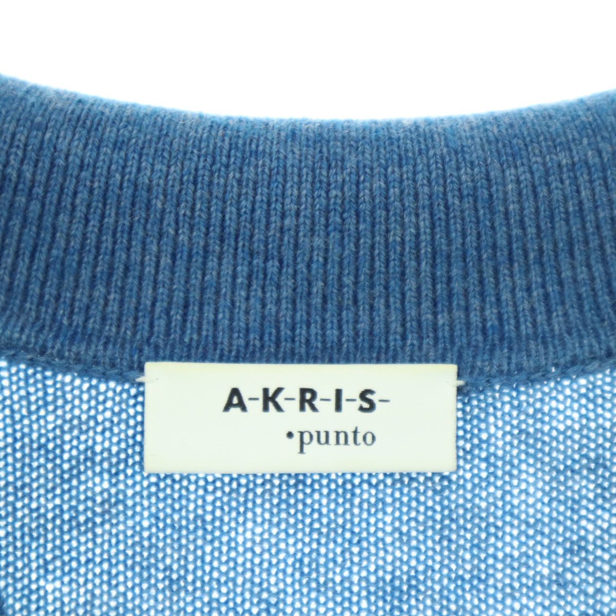 AKRIS punto アクリスプント 長袖 スキッパー ニットポロ セーター 8
