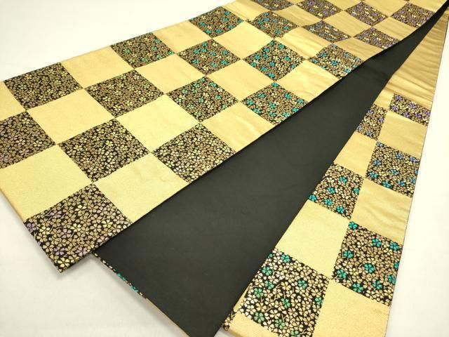 平和屋着物▽六通柄袋帯 瑞宝華紋 金糸 正絹 逸品 DAAZ2301op - メルカリ