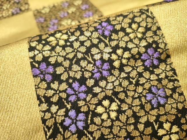 平和屋着物▽六通柄袋帯 瑞宝華紋 金糸 正絹 逸品 DAAZ2301op - メルカリ