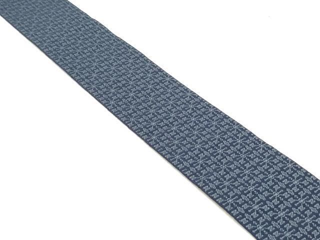 平和屋着物○男性 本場筑前博多織 両面 角帯 幾何学文様 証紙付き 正絹