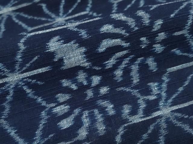 平和屋着物○久留米絣 単衣 麻の葉舞花文 綿 逸品 DAAY5691ud - メルカリ