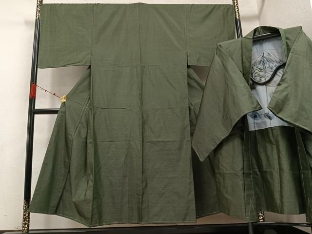 平和屋着物○男性 本場村山大島紬 アンサンブル 亀甲絣 正絹 逸品