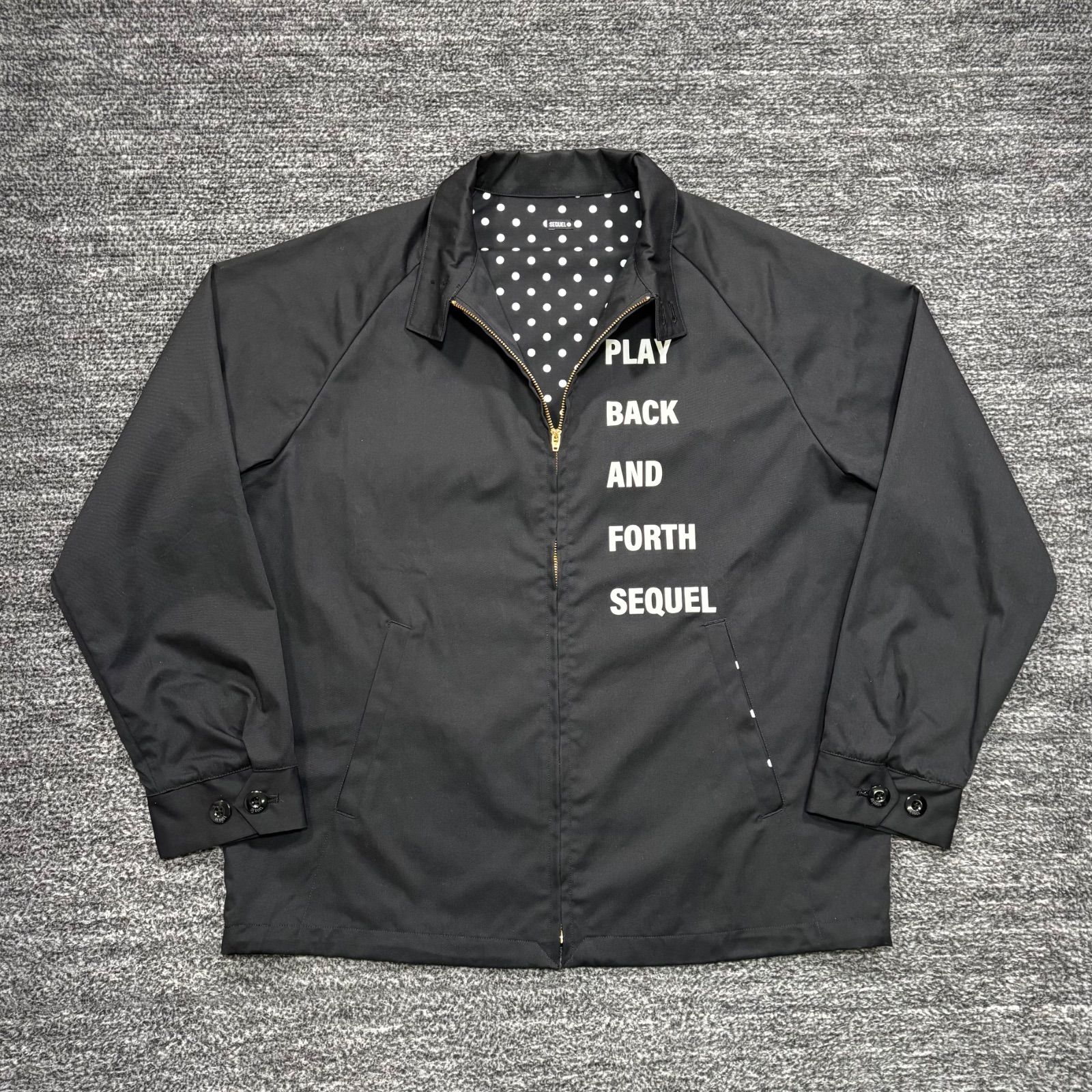 極美品 SEQUEL SQ-22SS-JK-01 DRIZZLER JACKET BLACK L シークエル ドリズラージャケット ブラック ...