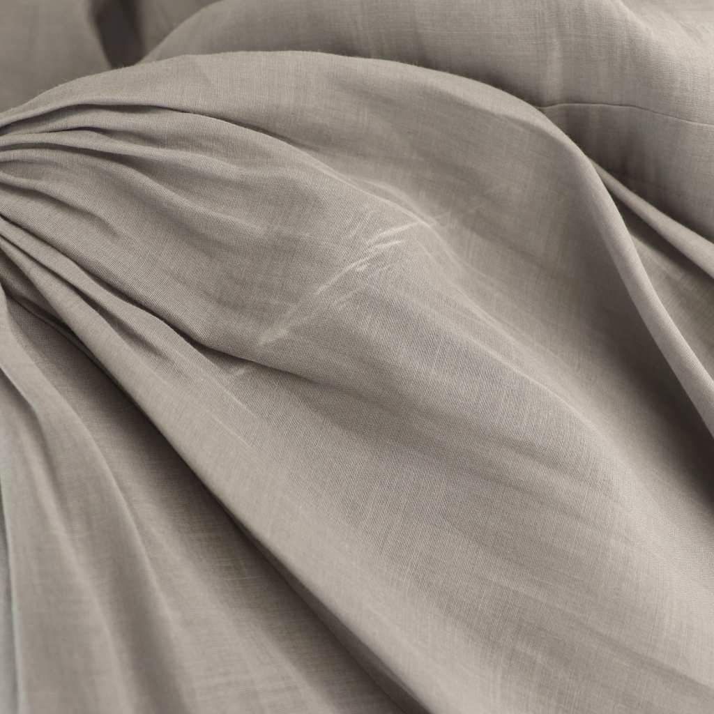 ドゥロワー Drawer ギャザータックブラウス ギャザー シルク 38 グレー