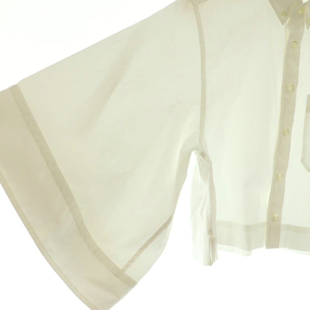 ハイク HYKE 24SS BUTTON DOWN BELL-SLEEVE SHIRT ベルスリーブシャツ