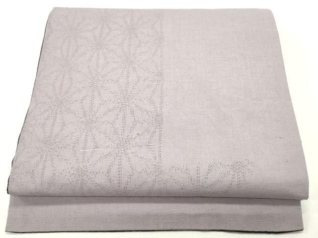 平和屋着物○太鼓柄京袋帯 結城紬地 麻の葉文様 正絹 逸品 DAAY0512ob