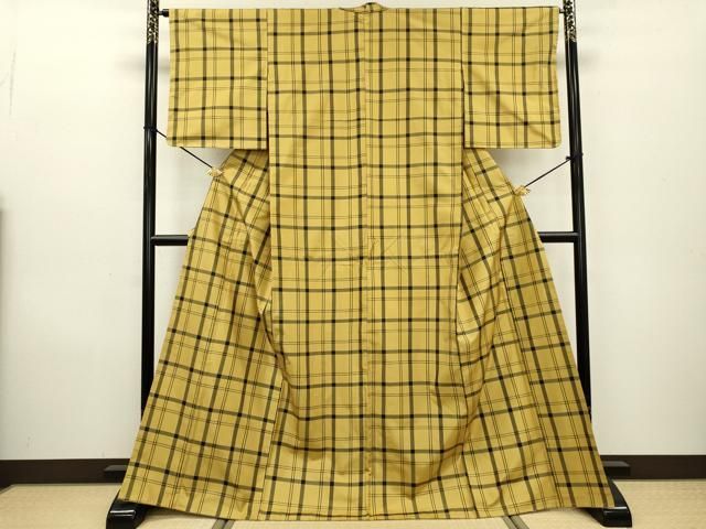 平和屋着物○本場縞大島紬 格子 正絹 逸品 未使用 DAAX9882fe - メルカリ