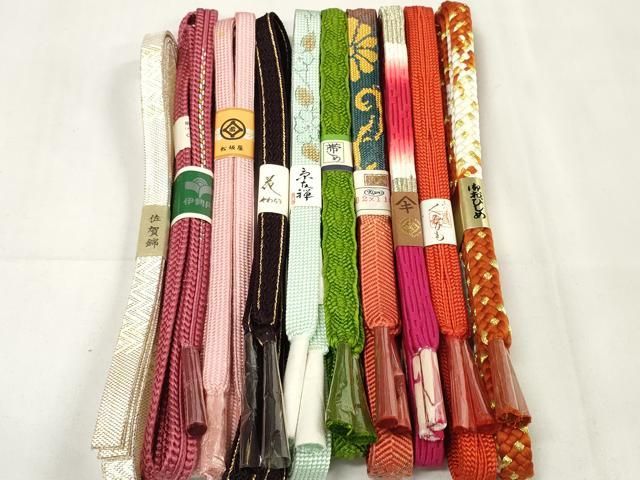平和屋着物○和装小物 帯締め20本セット 高麗組 亀甲組 冠組 礼装用