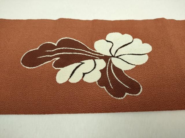 平和屋着物○上質な小紋 草花文 鬼しぼ縮緬 高島屋扱い 正絹 逸品