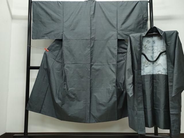 平和屋着物○男性 本場大島紬 アンサンブル 100亀甲 総詰め 正絹 逸品