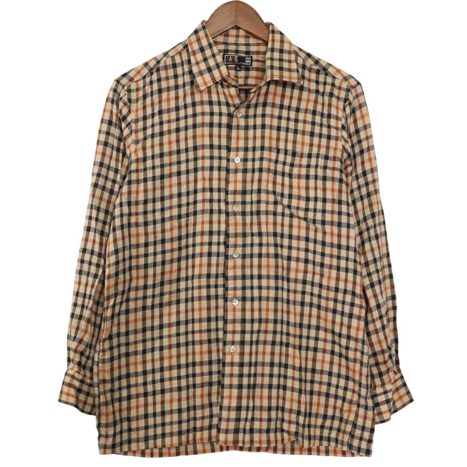 DAKS ダックス 秋冬★ 長袖 チェック ネル シャツ Sz.L メンズ - メルカリ