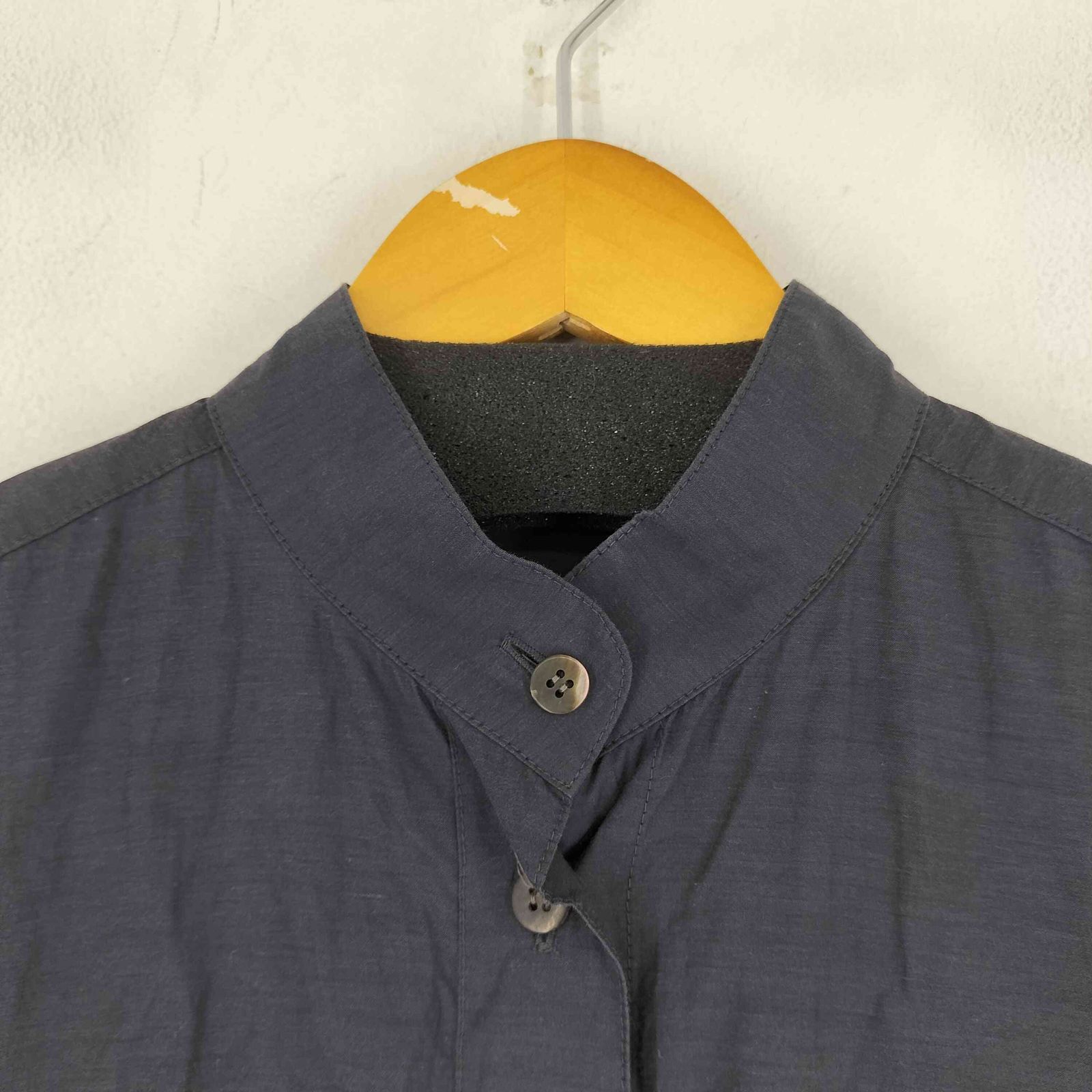 イッセイミヤケ ISSEY MIYAKE 97AW スタンドカラー L/S シャツ