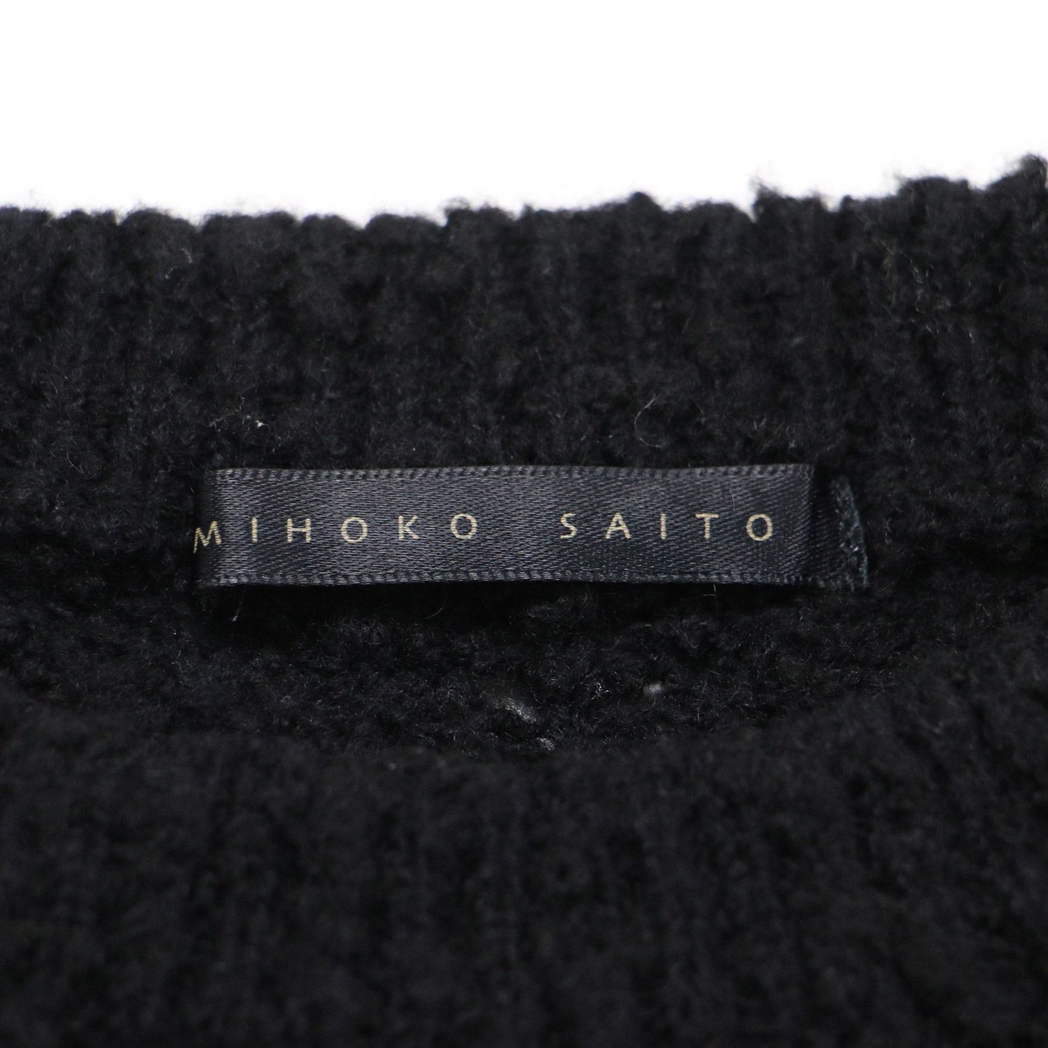 MIHOKO SAITO ミホコ サイトウ ニット ブラック 黒 サイズ:FREE | 23